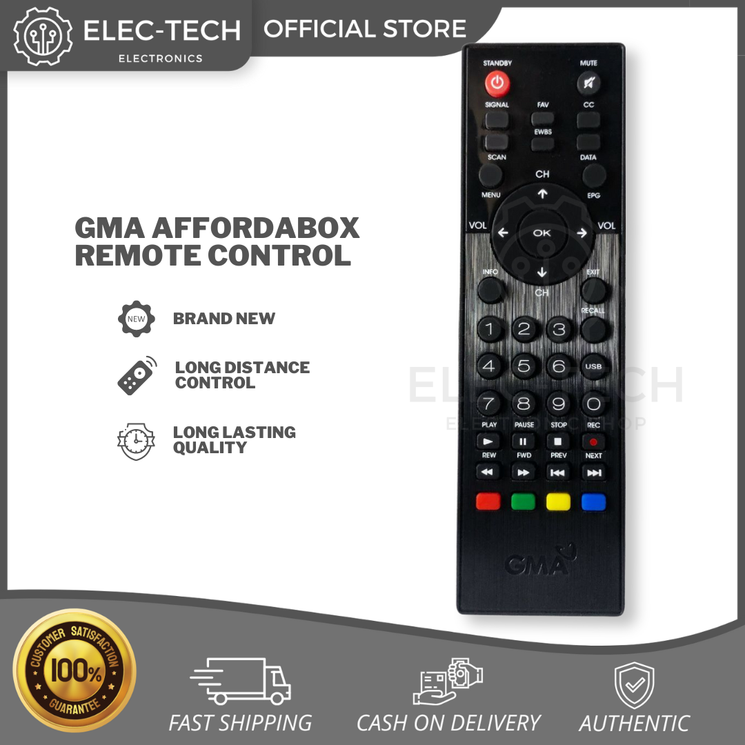 ELEC-TECH GMA AFFORDABOX REMOTE CONTROL | Lazada PH