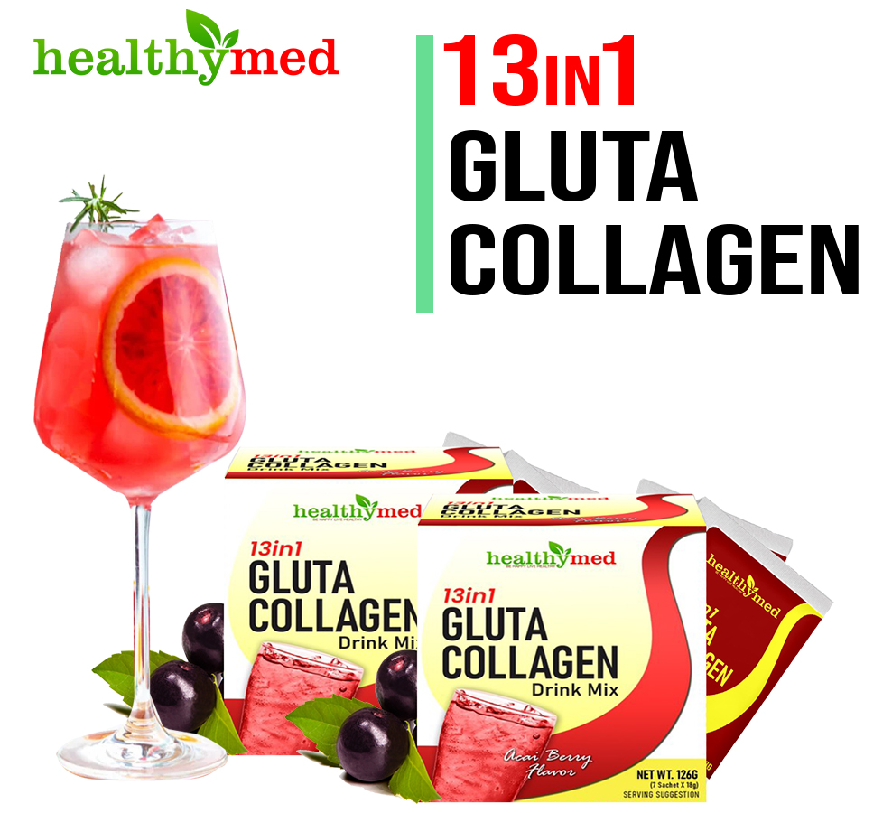 Healthymed 13in1 Gluta Collagen Drink Mix Acai Berry Flavor | Lazada PH