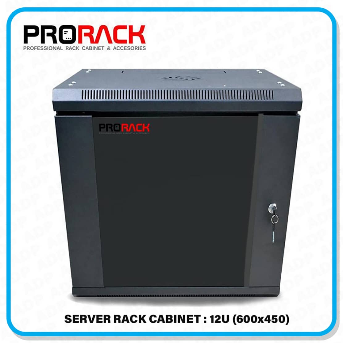 PRORACK (600x450mm) 12U Server Rack Cabinet (For Self-Assembly) Wall ...