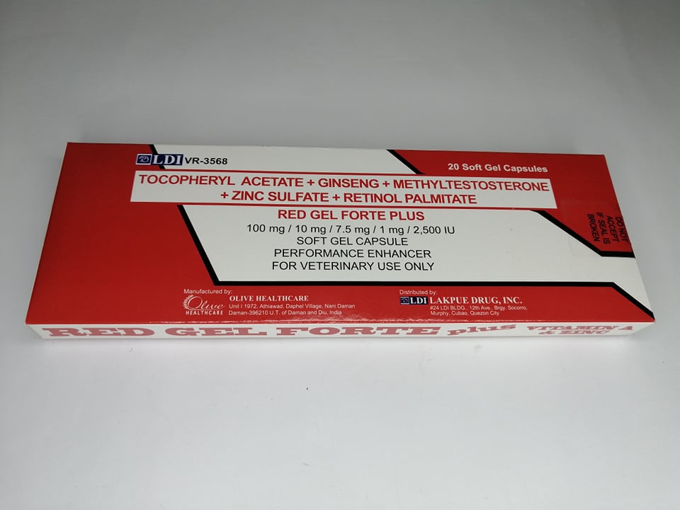 [Vetklix] 70 capsules RED GEL FORTE PLUS Growth/Performance Enhancers ...
