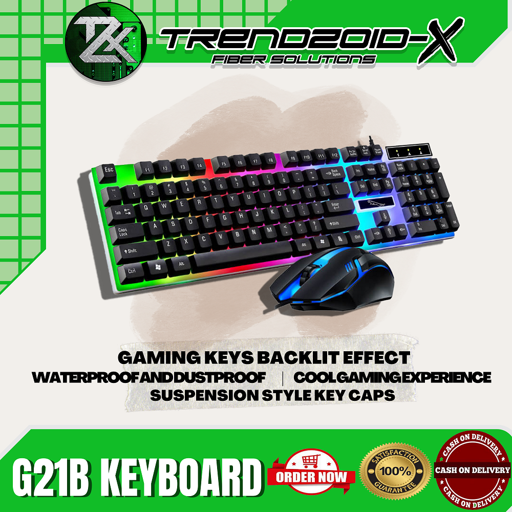 G21B BRANDNEW MOUSE & KEYBOARD | TRENDZOID-X FIBER SOLUTIONS | Lazada PH