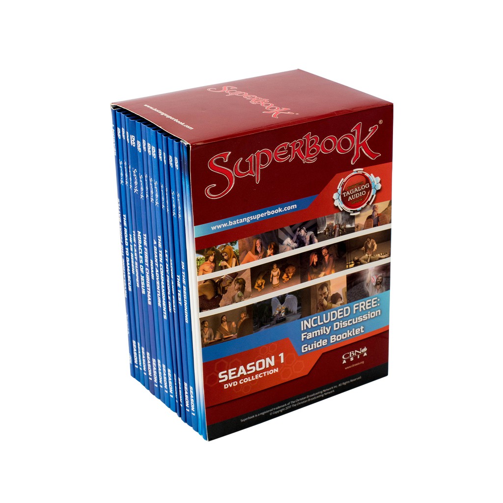 Superbook DVD set Season 1 with FREE Family Discussion Guide in English ...