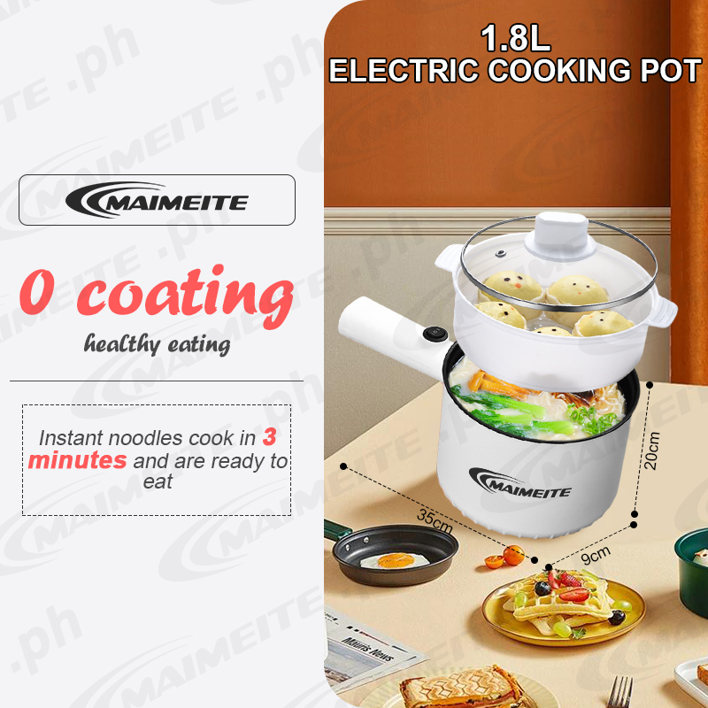 MAIMEITE Mini Rice Cooker 1.2L Non-Stick Inner Pot multifunction ...