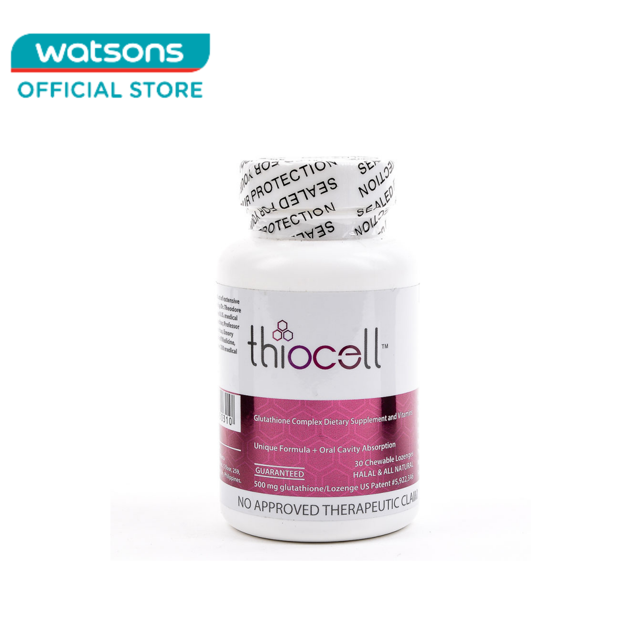 Thiocell Glutathione Complex Dietary Supplement and Vitamins 30s ...