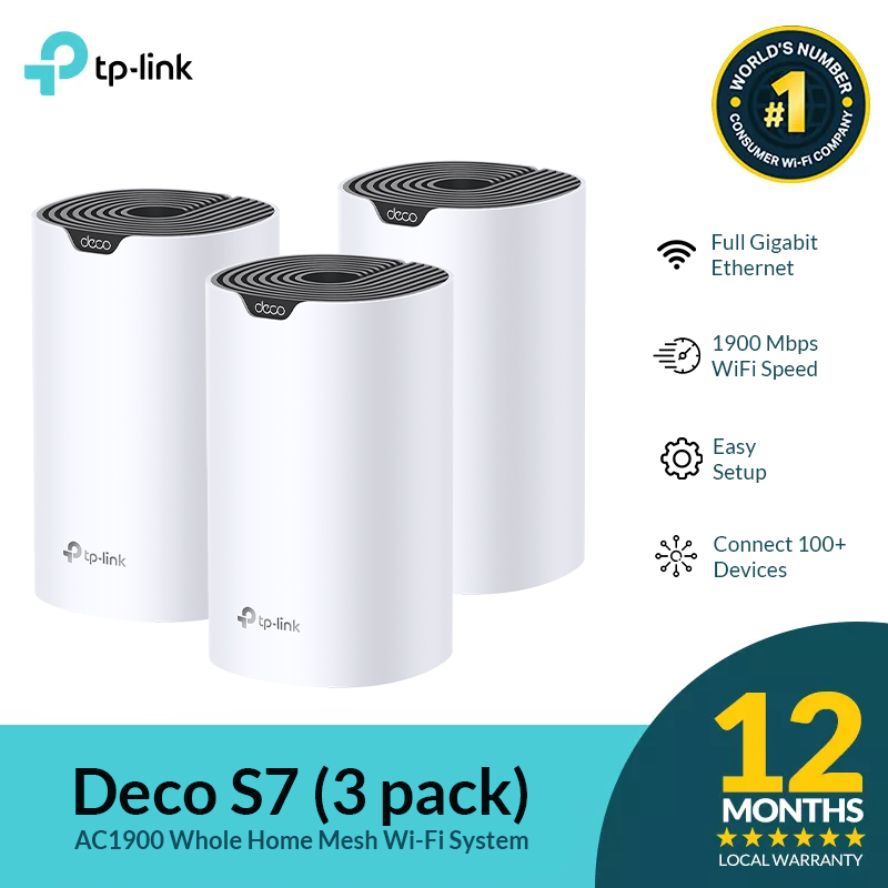 Tp-Link Deco S7 (3-pack) AC1900 Whole Home Mesh Wi-Fi System | Lazada PH
