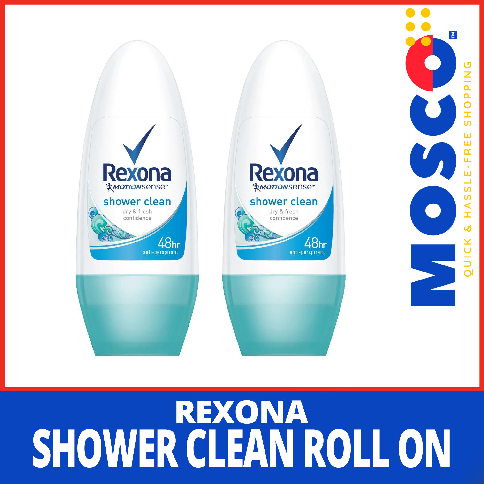 BUY 1 TAKE 1| REXONA Women Shower Clean Roll On (50ml) | Lazada PH