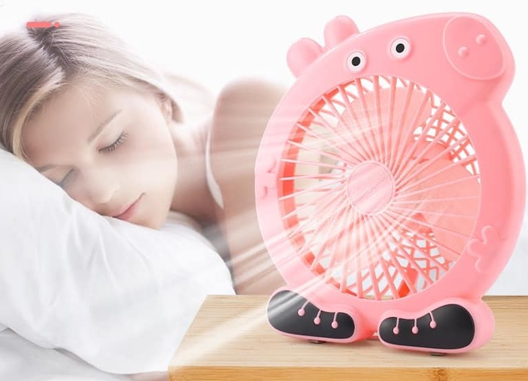 YMS Table Fan Cartoon Electric Mini Fan | Lazada PH