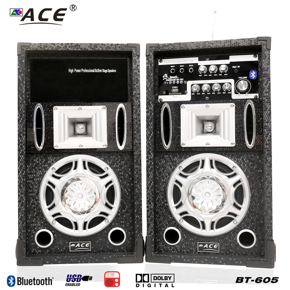 Ace BT-605 6.5" Highpower Sub-woofer Power Speaker Amplifier | Lazada PH