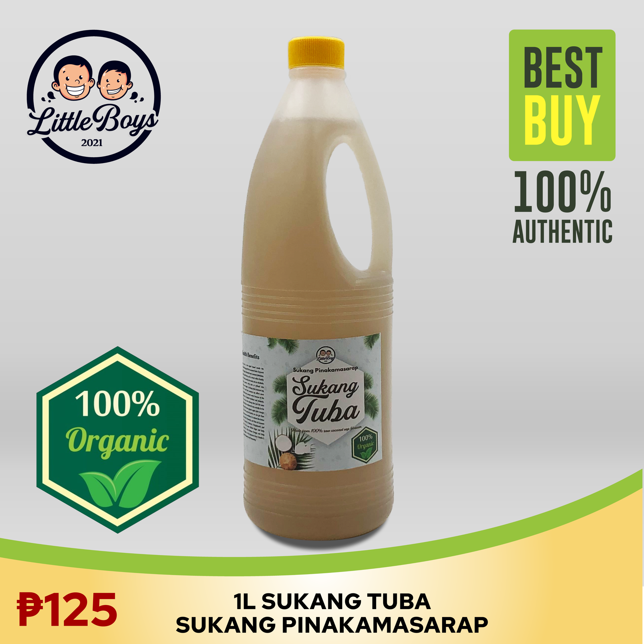 Little Boys 1L 100% PURE Sukang Tuba Coconut Sap Vinegar PURO TUBA ...