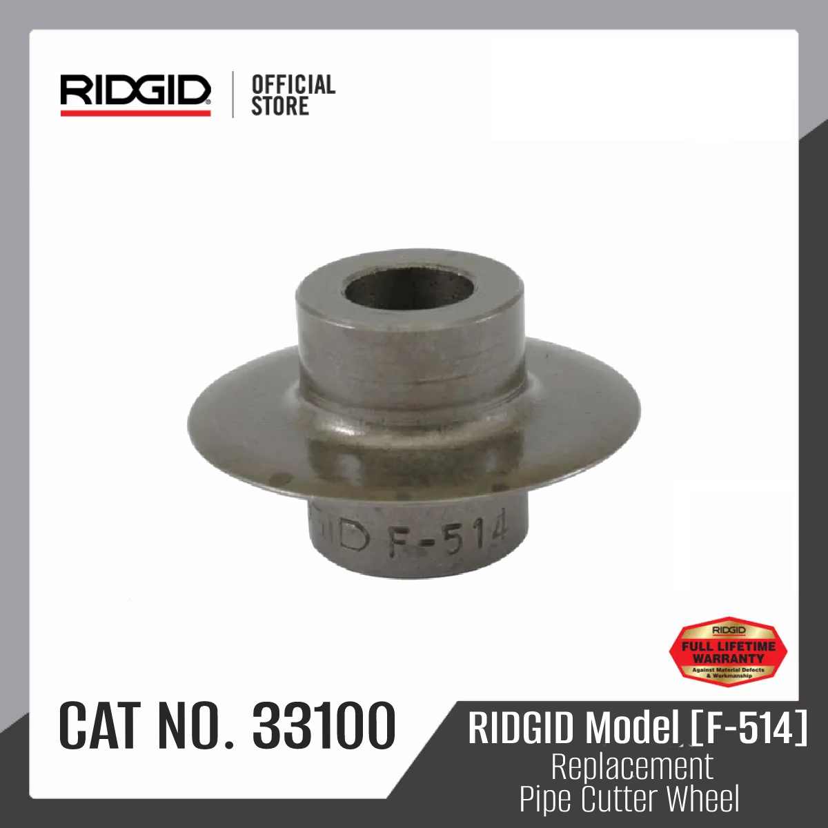RIDGID 33100 F-514 Replacement Pipe Cutter Wheel | Lazada PH