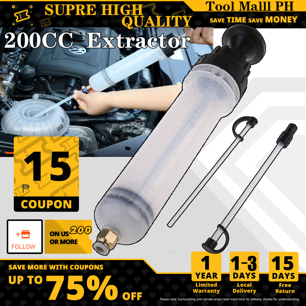 【Limited Time Offer】200CC Oil Fluid Extractor Filling Syringe Bottle ...