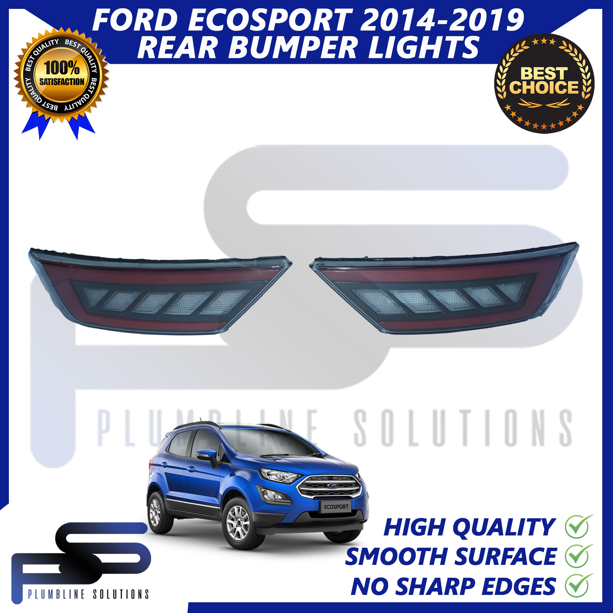 Rear Bumper Light for Ford Ecosport 2014 2015 2016 2017 2018 2019 ...