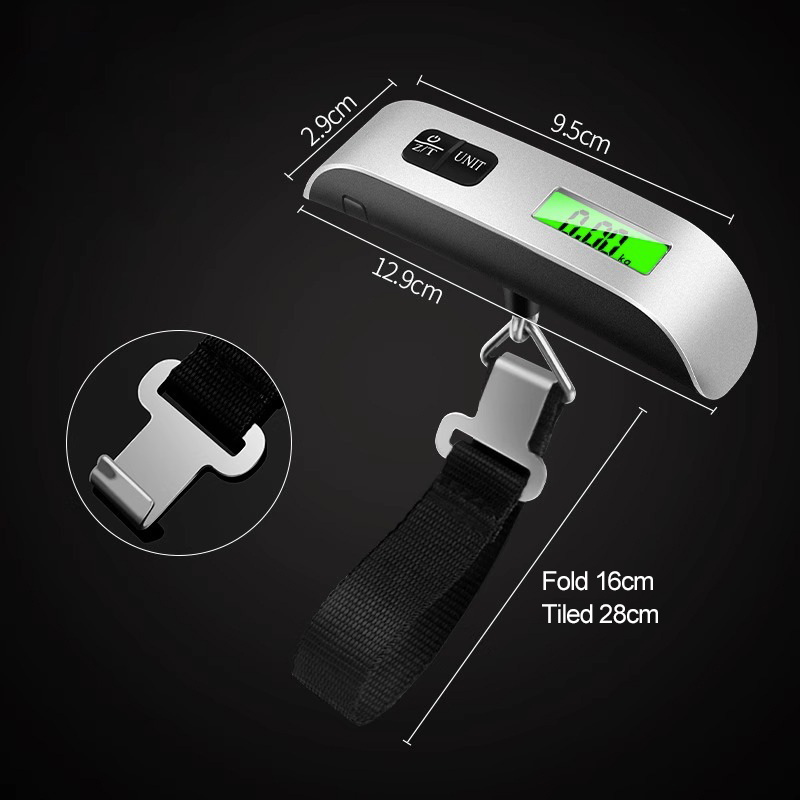 Portable Scale 50KG / 110LB Handheld Scale Electronic Digital Luggage ...