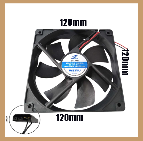 12v /120mm BLOWER FAN for PC Computer Case Cooling Fan Blower/CPU FAN ...