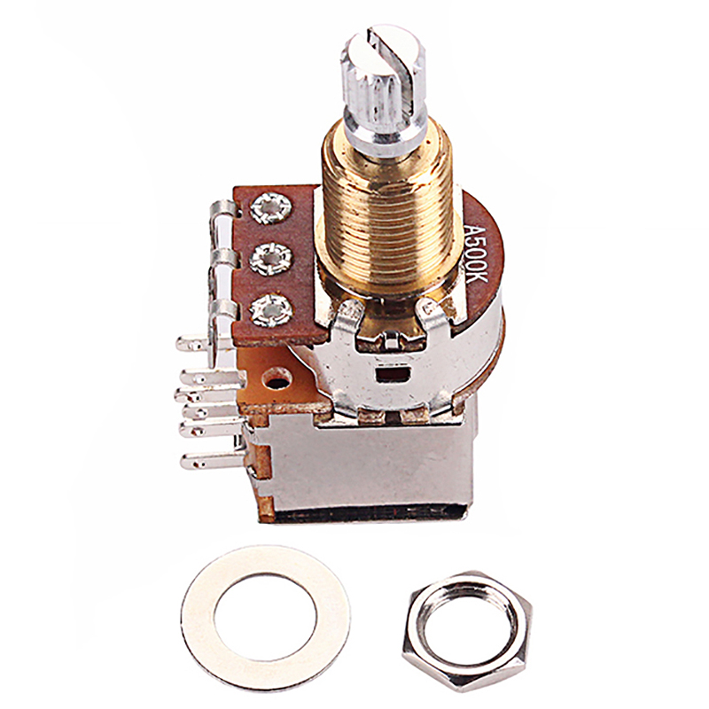 A500K Potentiometer Push Pull Switch Splined Dpdt Pot Shaft 25Mm ...