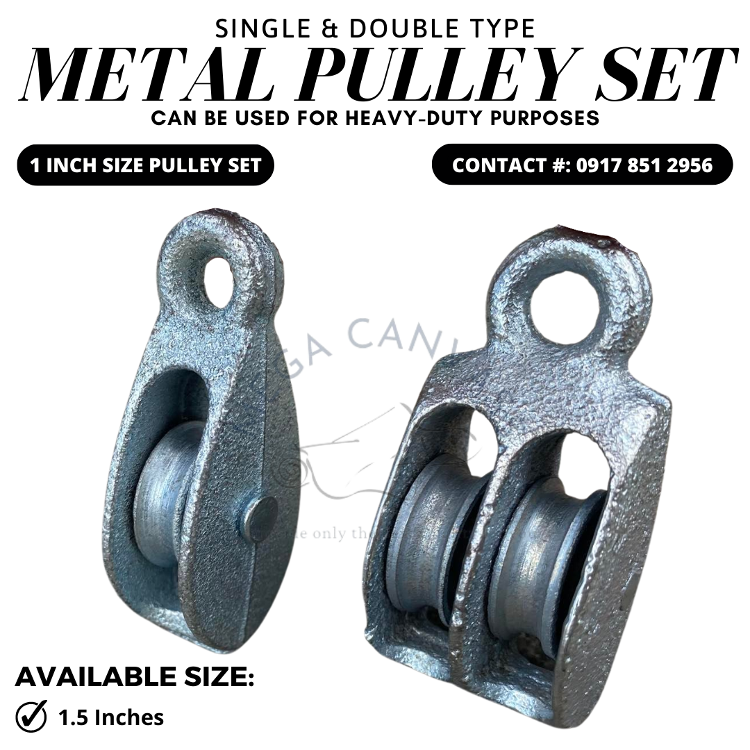 Pulley Set Double/Single Metal Pulley For Roll Up and Roll Down Pulley ...