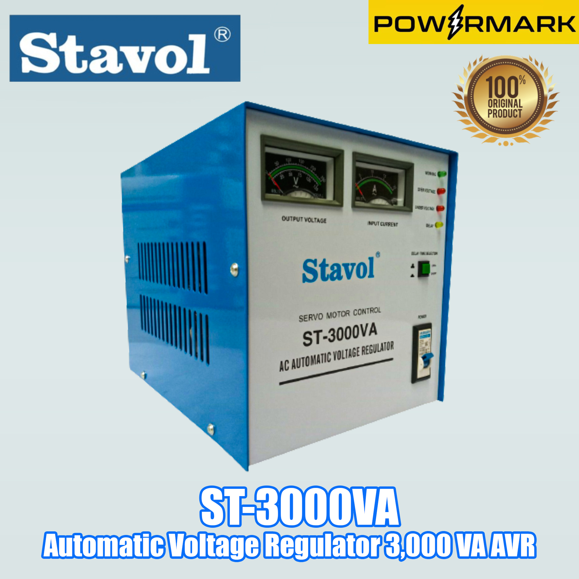 STAVOL ST-3000VA Automatic Voltage Regulator 3,000 VA AVR | Lazada PH