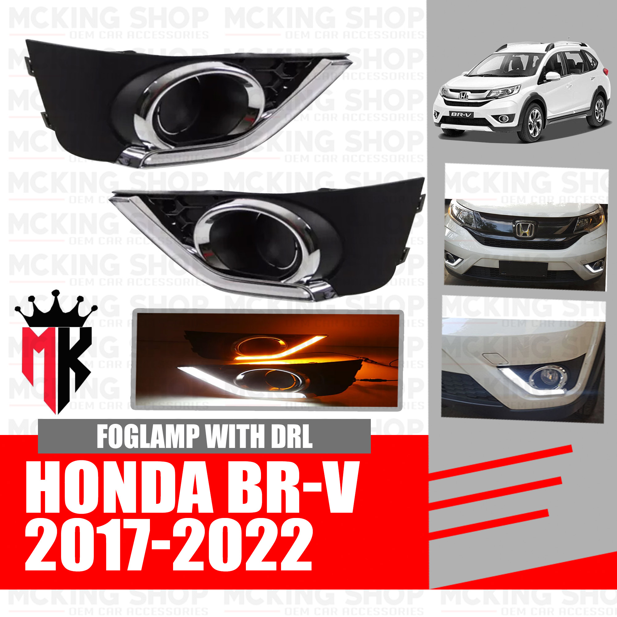 Honda Br-v / Brv 2017-2022 Fog lamp / Foglamp / Fog Light / Foglight ...