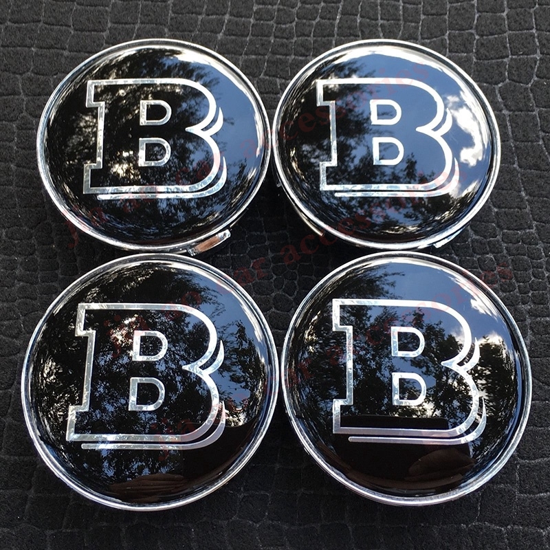 Hubcaps NEW 4pcs/set 75mm Brabus Logo Car Wheel Center Hub Caps for ...