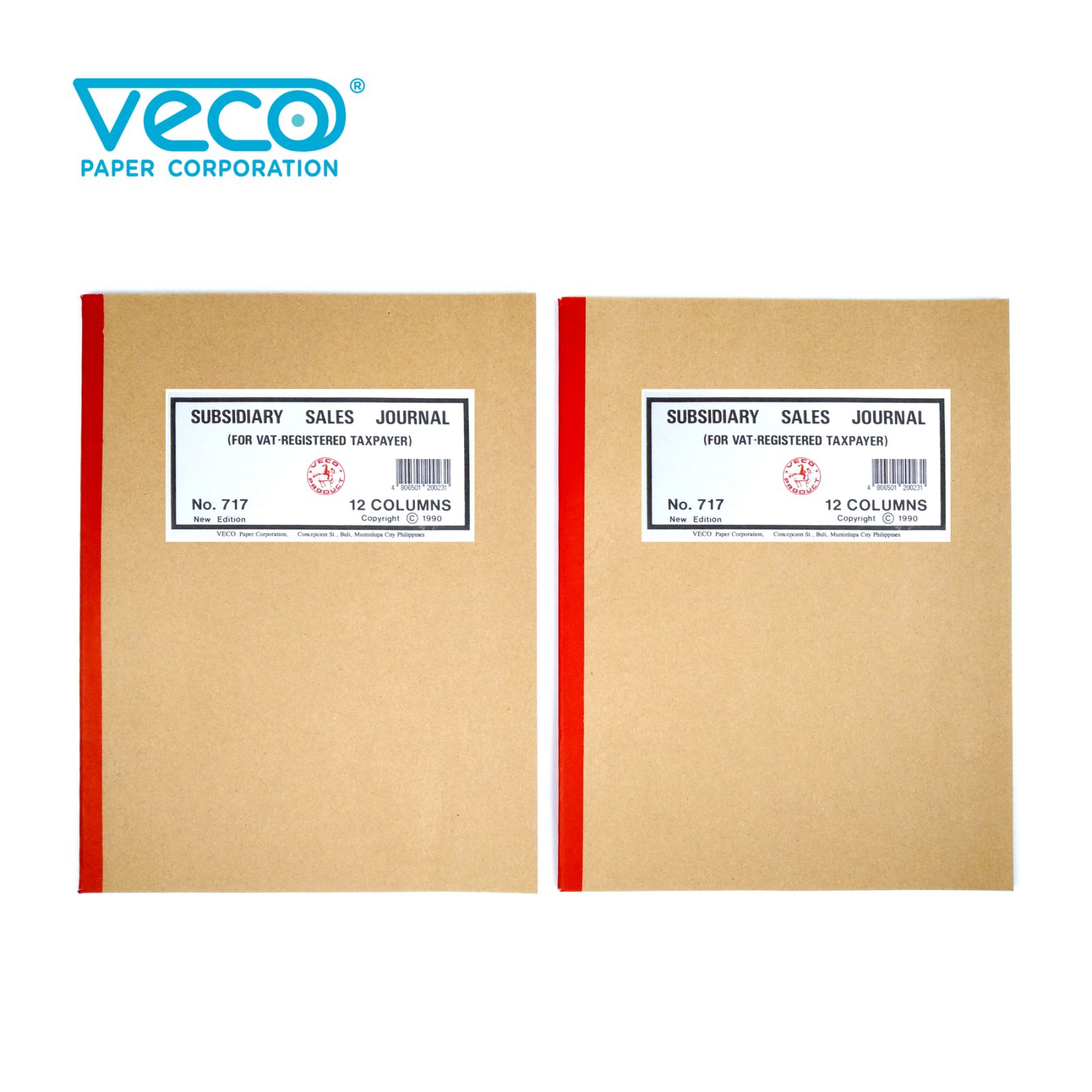 Veco Accounting Columnar notebook 717 Subsidiary Journal (Available ...