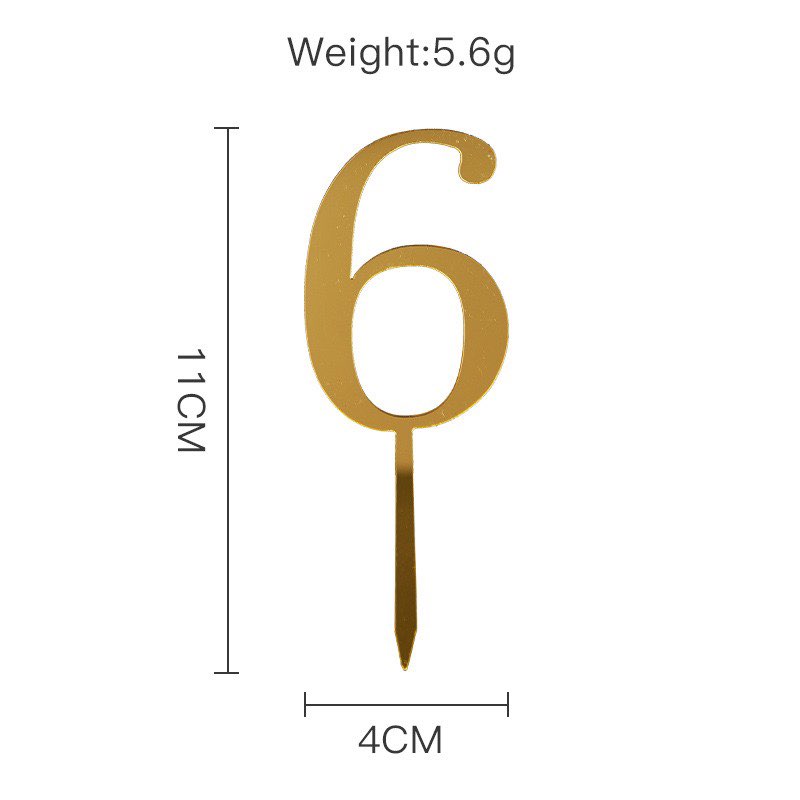 number topper number cake topper acrylic number cake topper | Lazada PH