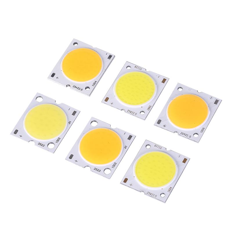 1ชิ้นหลอดไฟ Led Cob Dc ชิปหลอดไฟ Led บนกระดาน15W 20W 30W 25X22.5มม. สำหรับ Diy - Independ ...