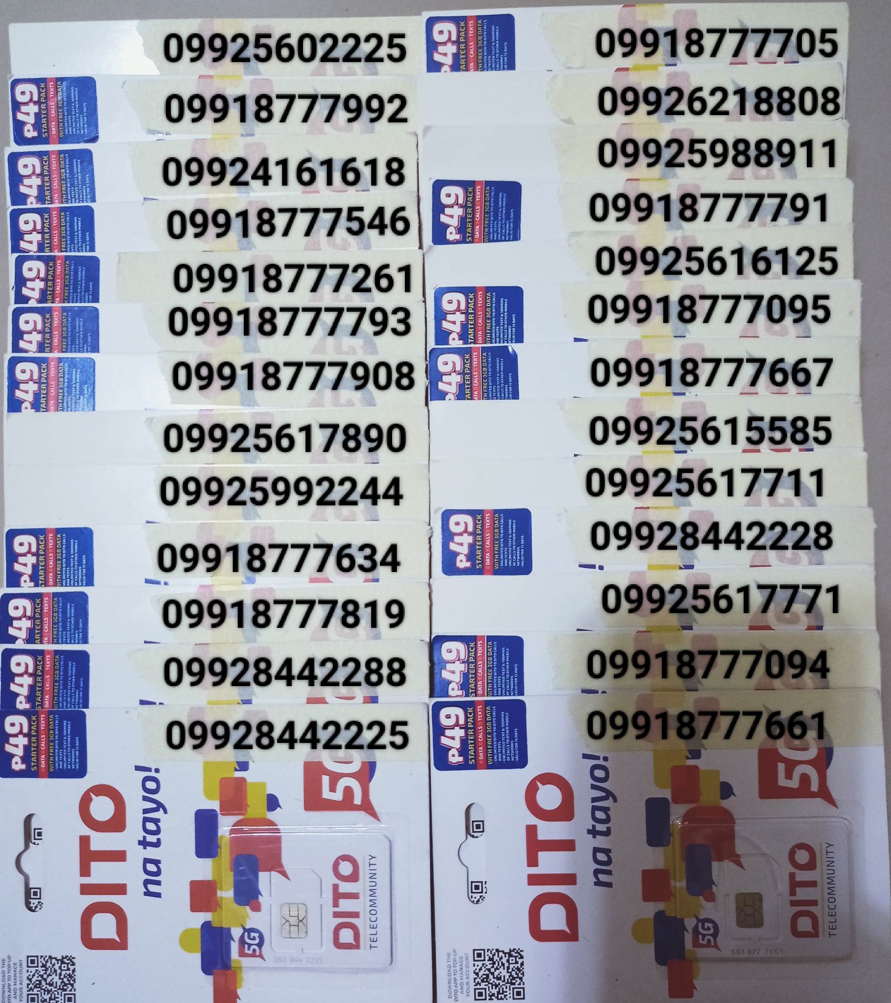 SALE DITO SIM SPECIAL NUMBER GOOD FOR BUSSINES & PERSONAL NUMBER ...
