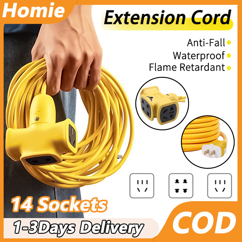 Extension Cord Socket With Cable Extra-long Plug-in Strip Electric ...