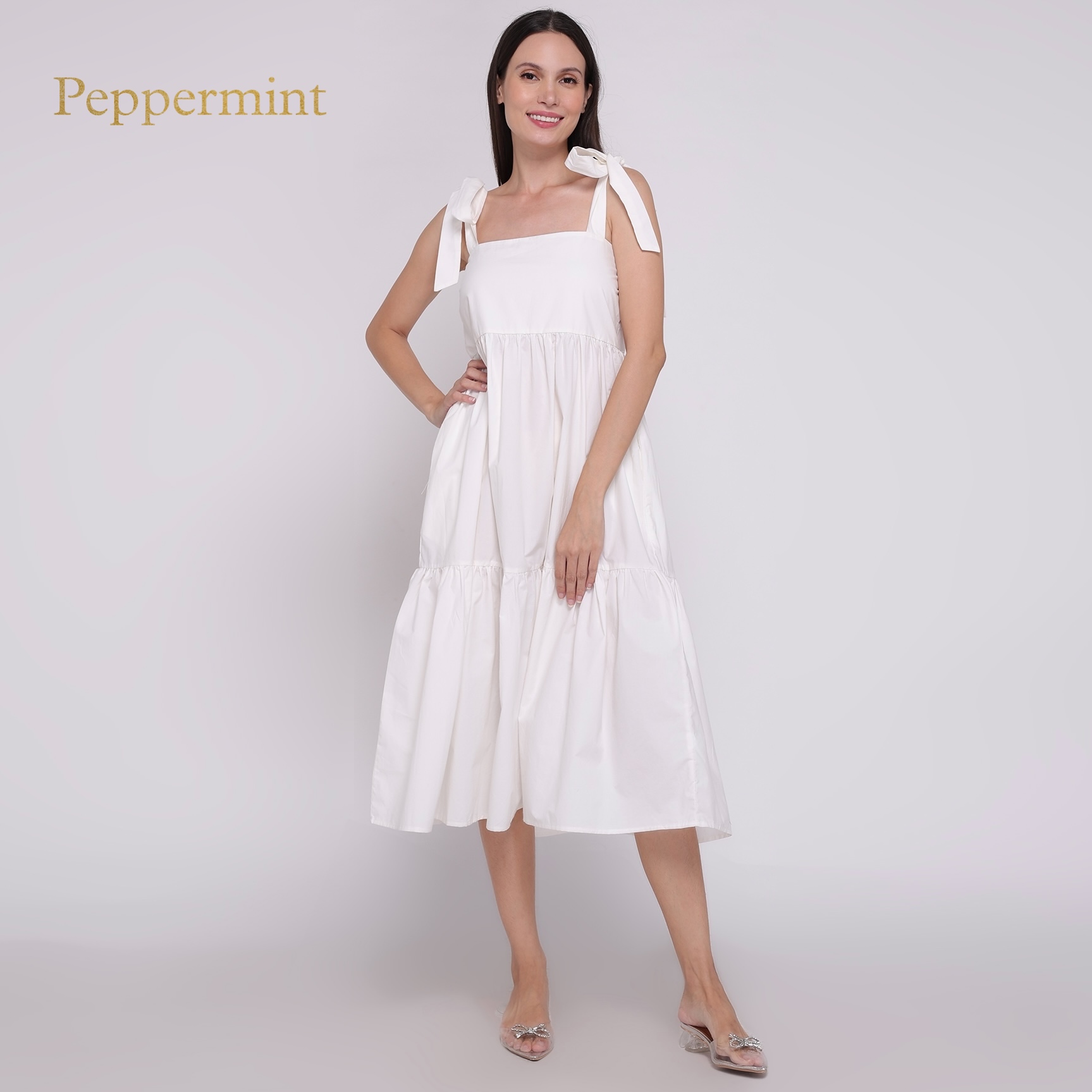 Peppermint Woman Izha Dress (Off White) | Lazada PH