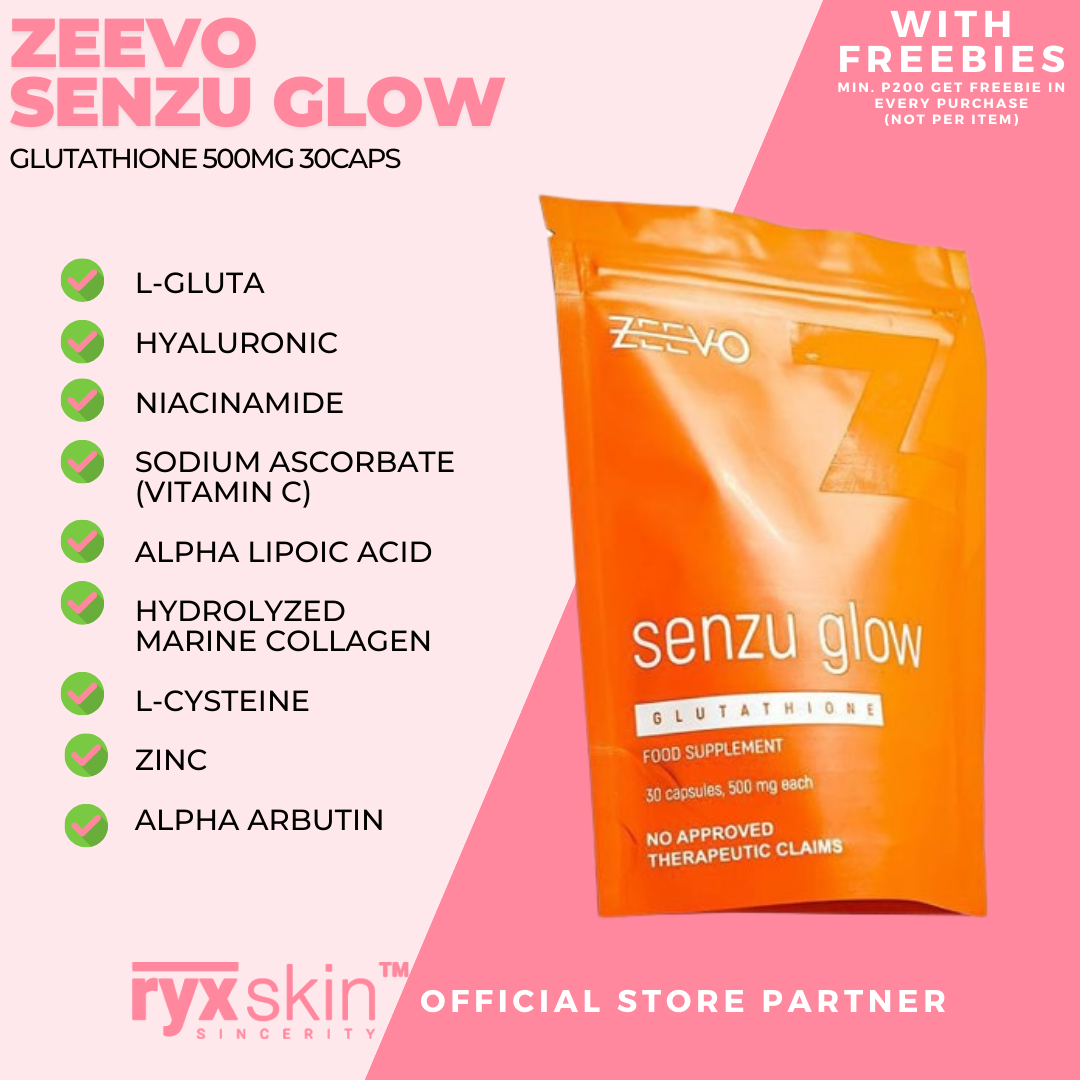 Zeevo Senzu Glow Glutathione | 30caps | 500mg. | Lazada PH