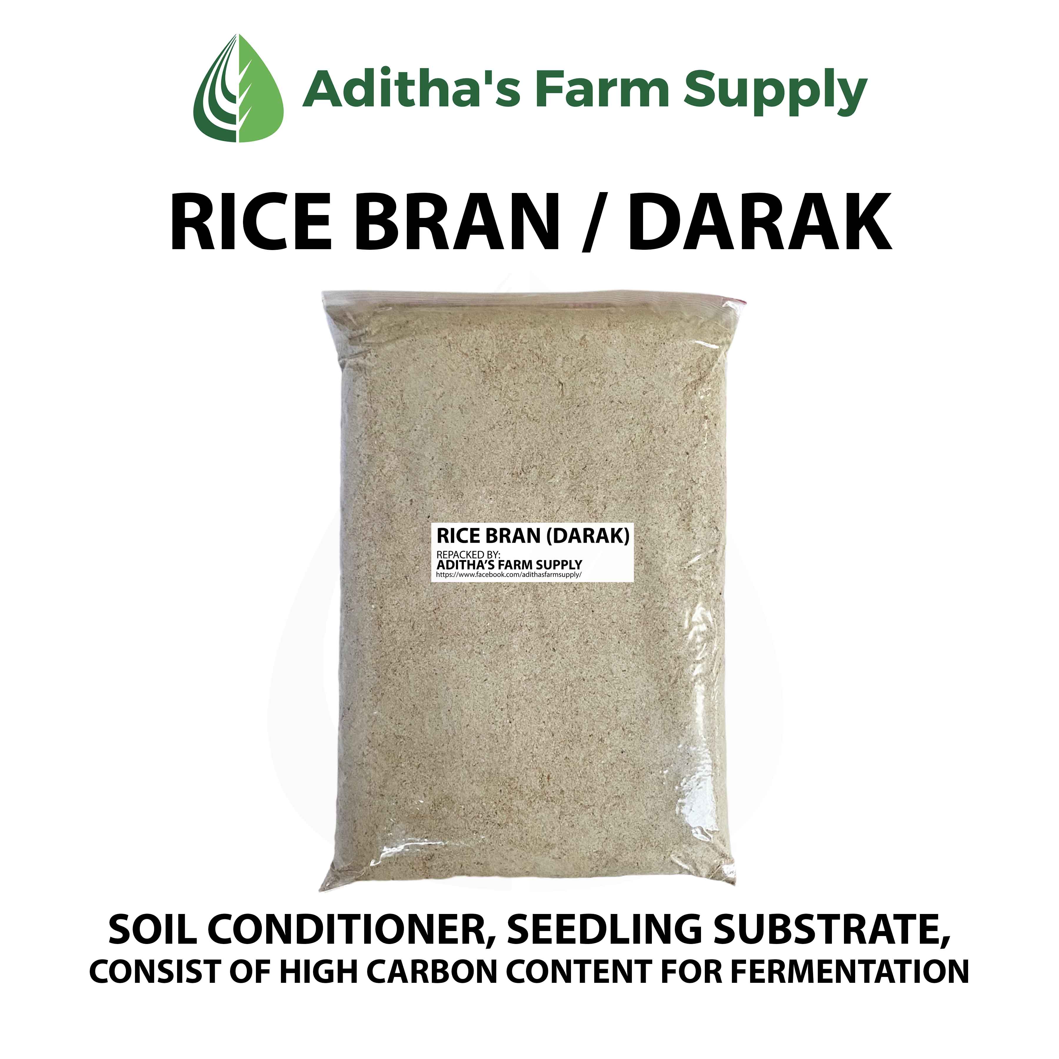 Rice Bran/Darak (Soil Conditiner, Seedling Substrate, High Carbon ...
