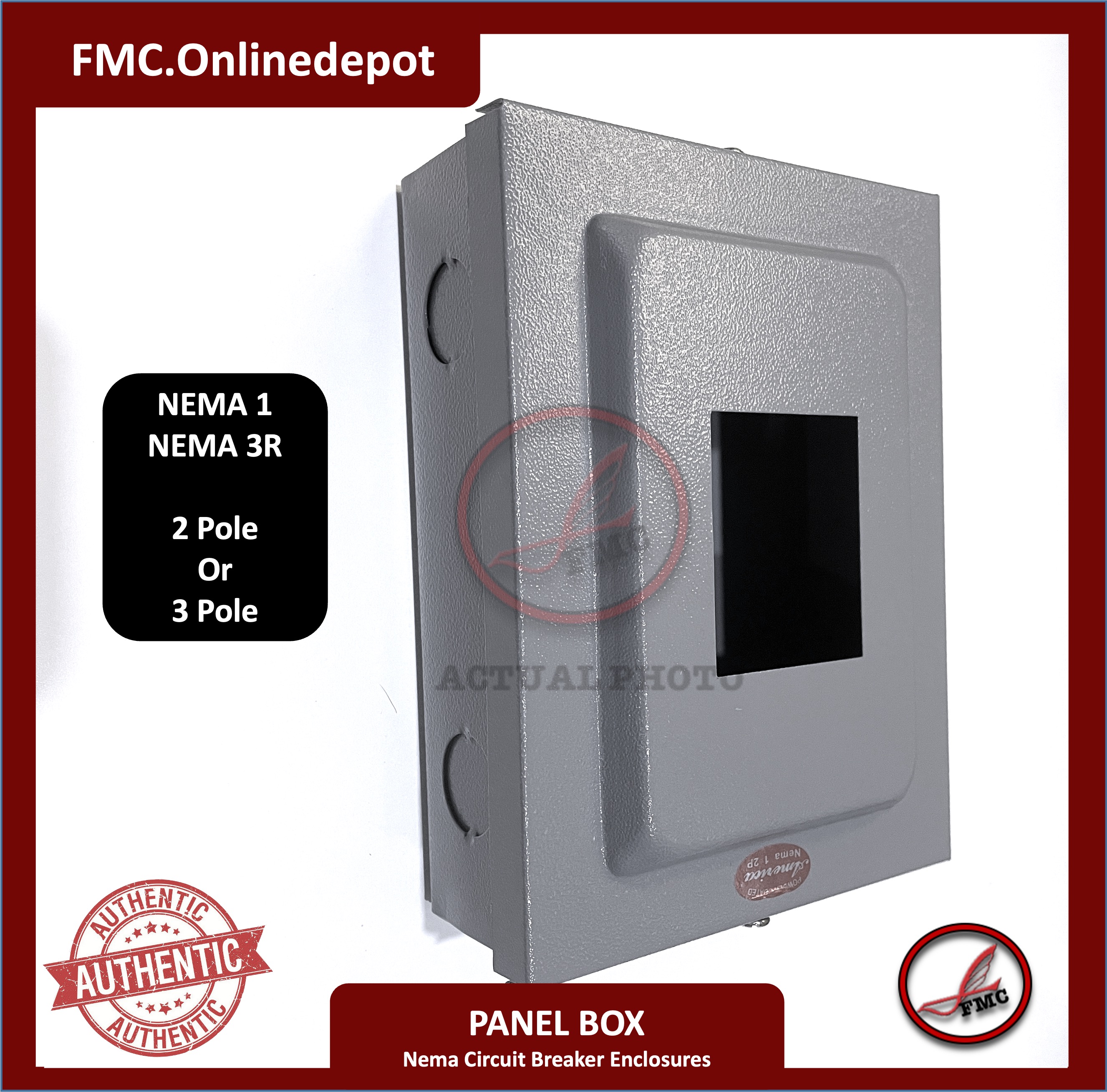 NEMA 1 / NEMA 3R Enclosure - Panel Box for Circuit Breakers - Bolt on ...