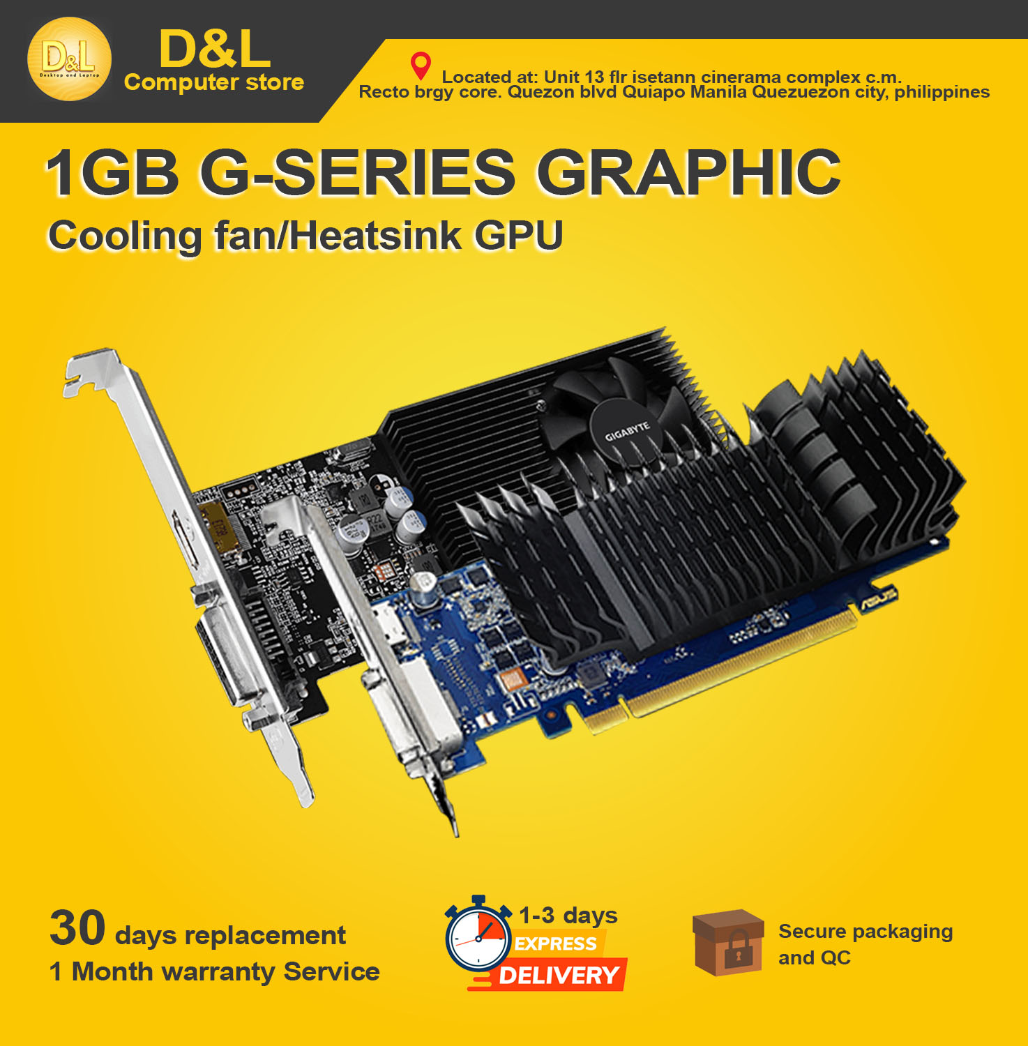 1GB G-SERIES GAMING GRAPHIC CARD [REFURBISHED] | Lazada PH