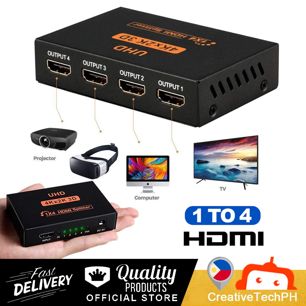 HDMI Splitter 4K x 2K (4K UHD Ultra High Definition) | Lazada PH