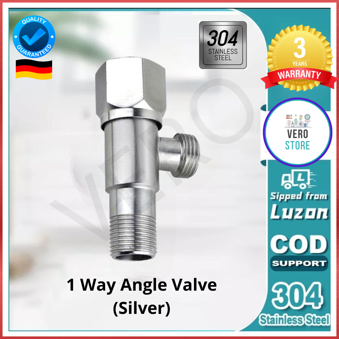 Best Seller One Way Angle Valve Brushed Silver 304 Stainless One Way Angle Valve Stainless Steel ...