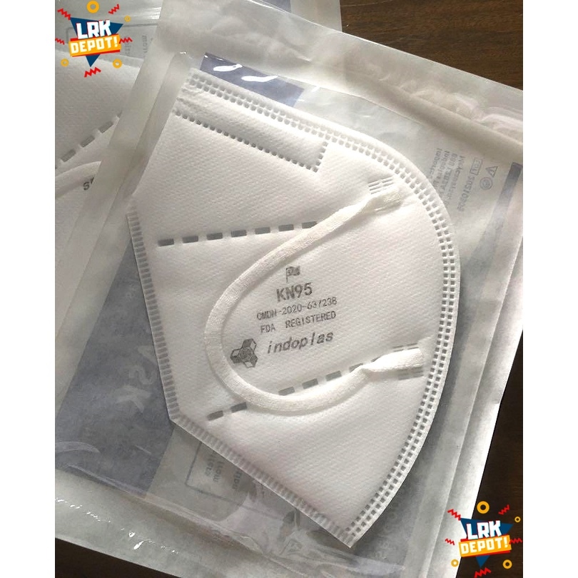 Indoplas KN95 Disposable Protective Face Mask - SOLD by 10s (FDA ...