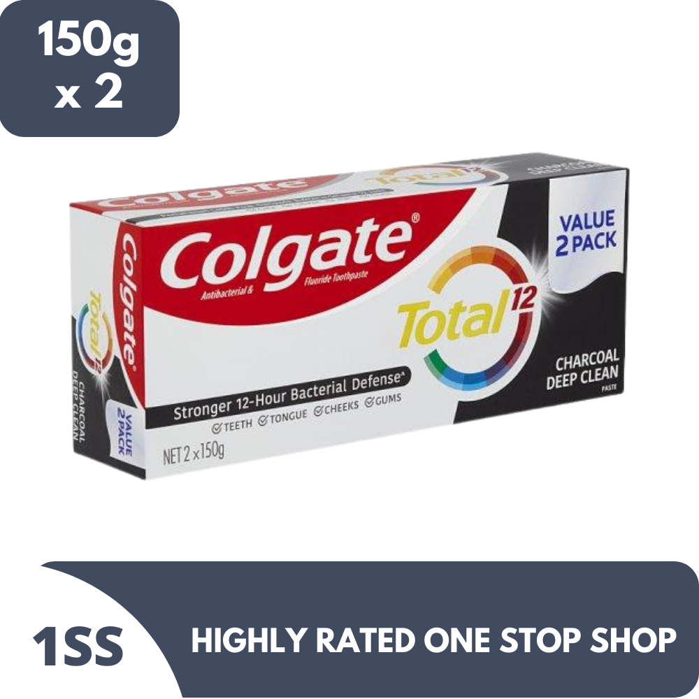 Colgate Toothpaste Total, Charcoal 150g x 2 | Lazada PH