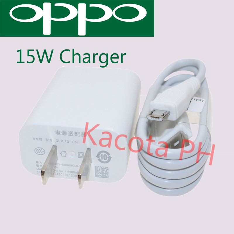 Oppo Charger Original Fast Charger 15W Micro USB/Cable For Android ...
