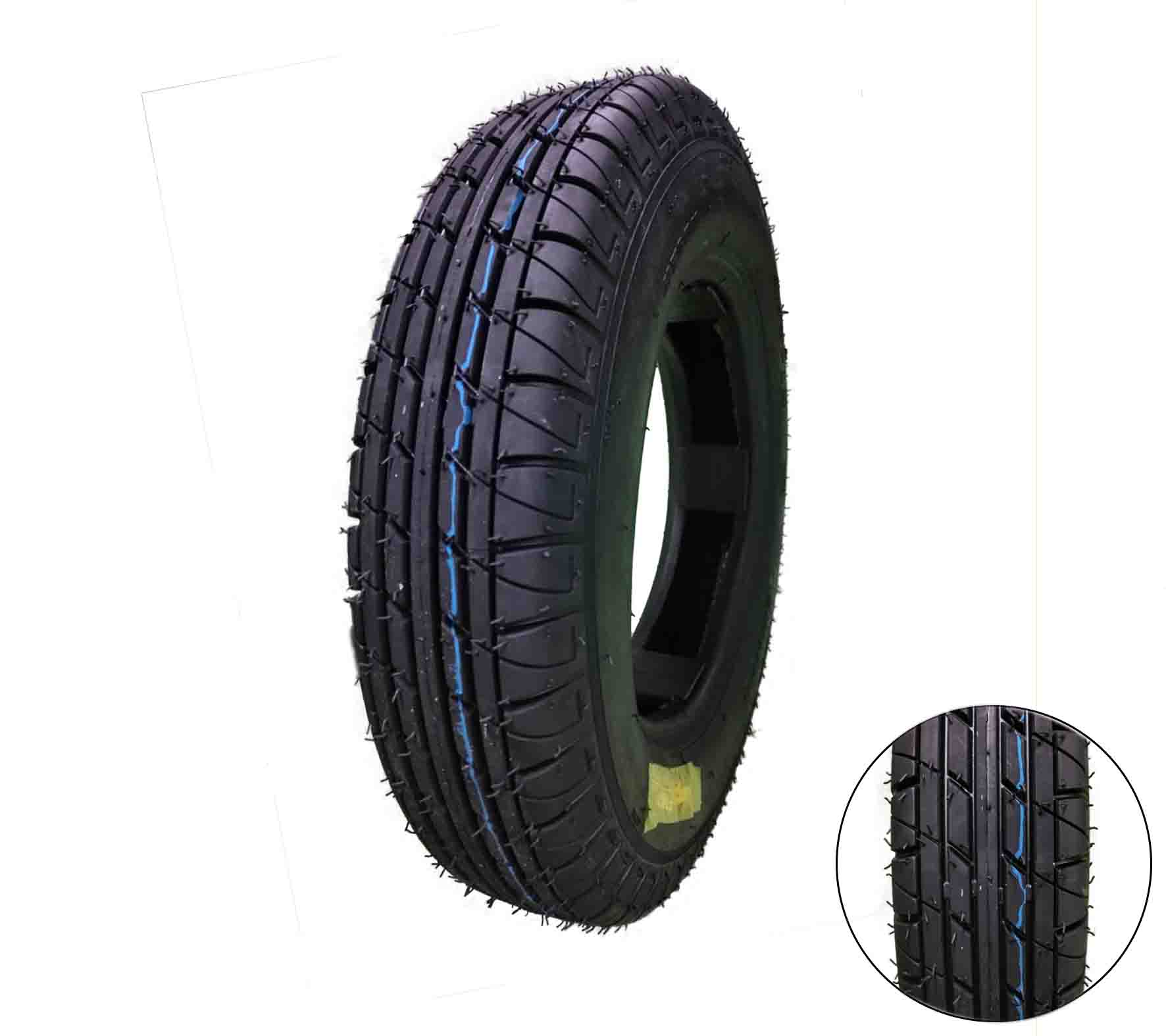 Moto Alley FMP Tire 400x8 Tube Type (FMPT) BAJAJ RE/YAMAHA CHAPPY TIRE ...