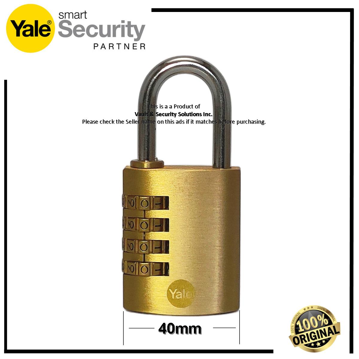 YALE Y150B 40mm Brass Combination Padlock No Rust Padlock Anti ...