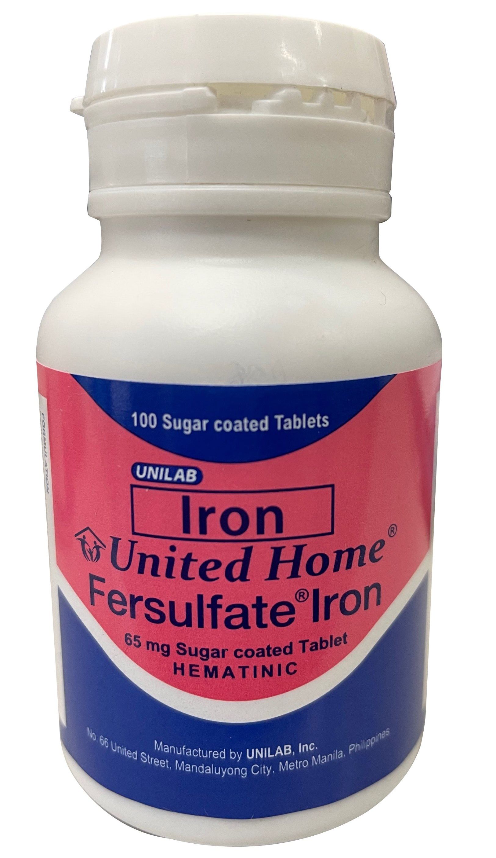 Fersulfate Iron 65 Mg Tablet Ferrous Sulfate 100 Tablets Per Bottle Fersulfate Iron 65 Mg Tablet Ferrous Sulfate 100 Tablets Per Bottle