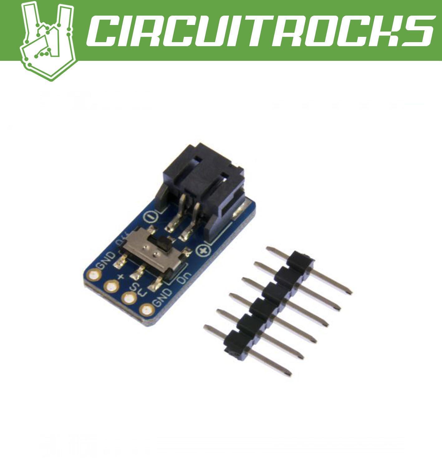 Circuitrocks JST-PH Switched 2-Pin SMT Right Angle Breakout Board ...