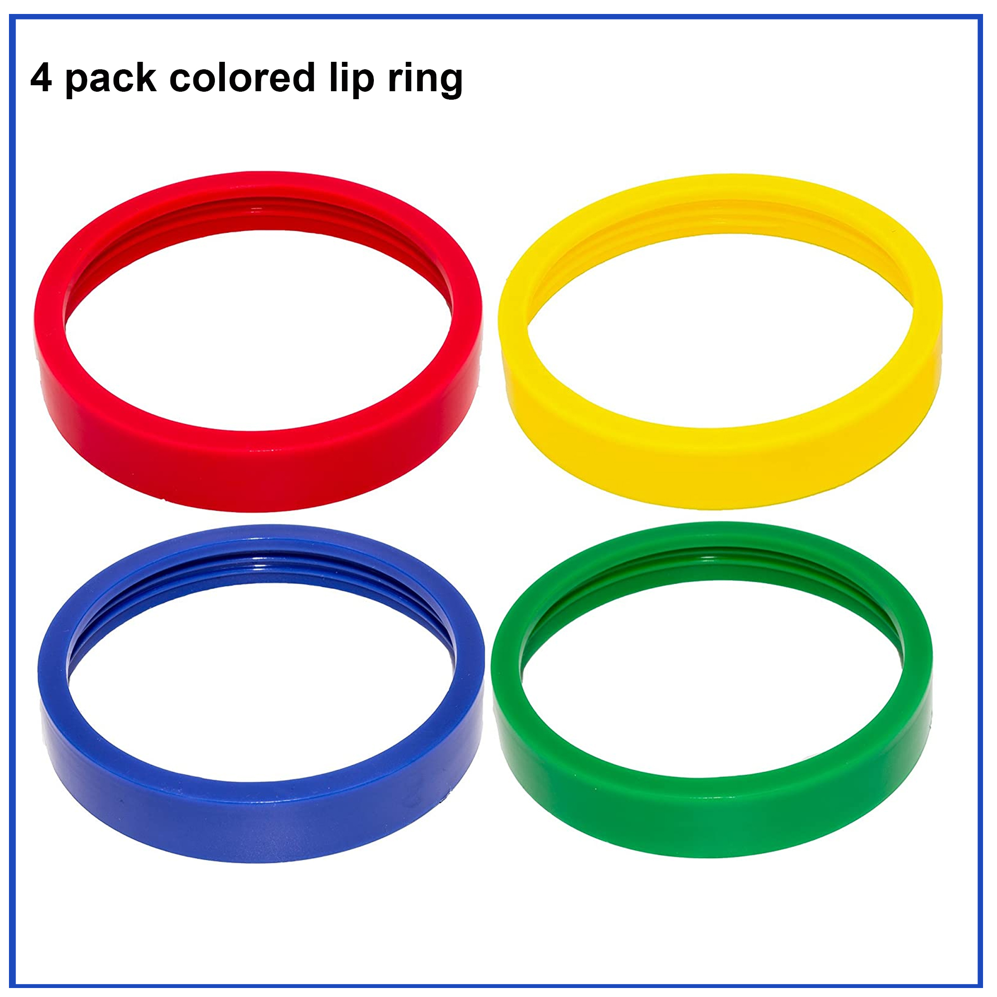 4 Pack Colored Lip Rings, Compatible with Original Allen Blender 250W ...