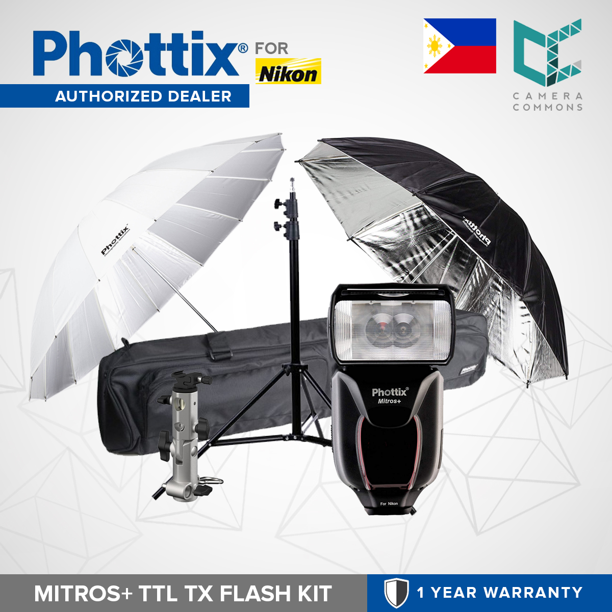 Phottix Mitros+ TTL Transceiver Flash Speedlight Kit for Nikon PH80374 ...
