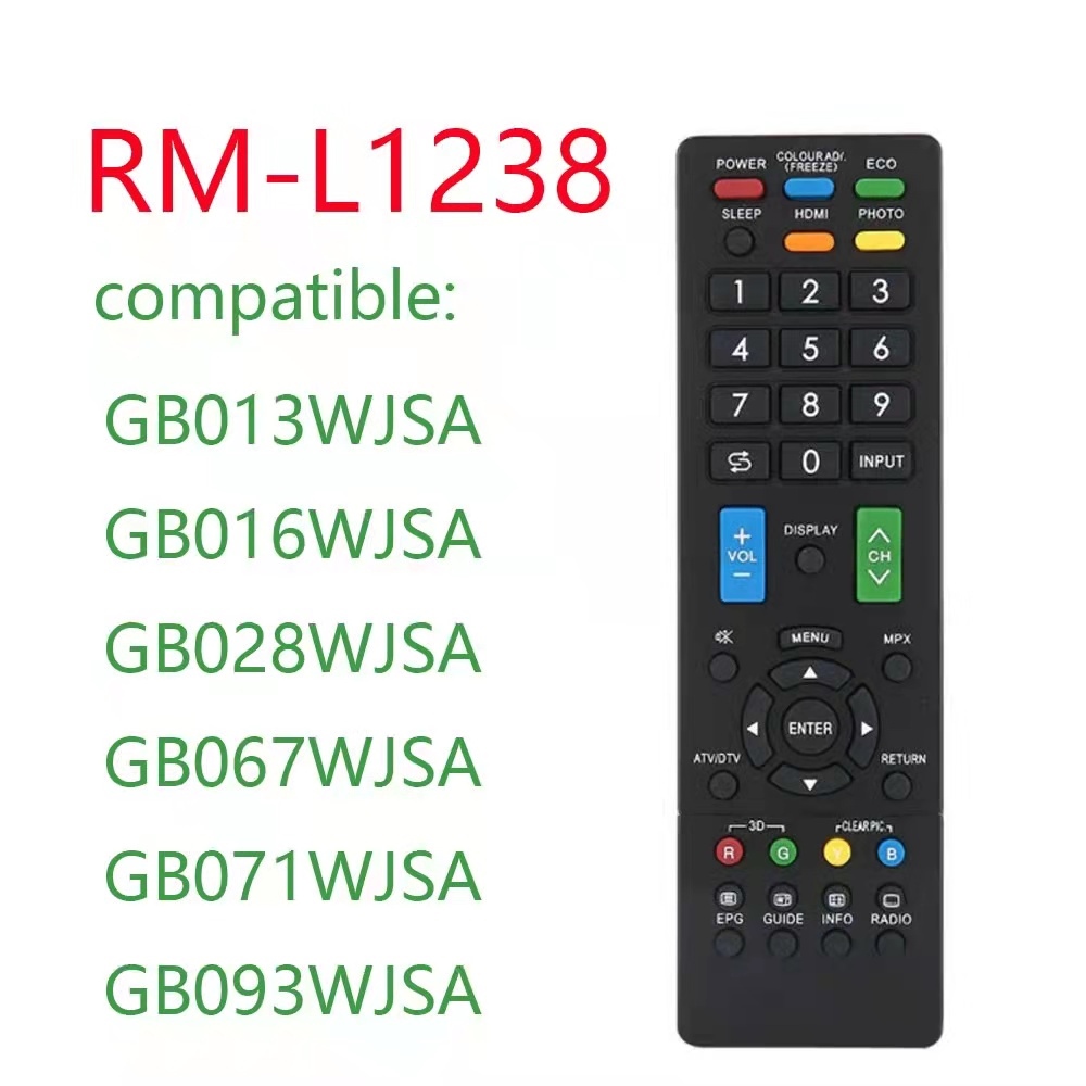 RM-L1238 GB217WJN1 Universal SHARP LED LCD SMART TV Remote Control ...