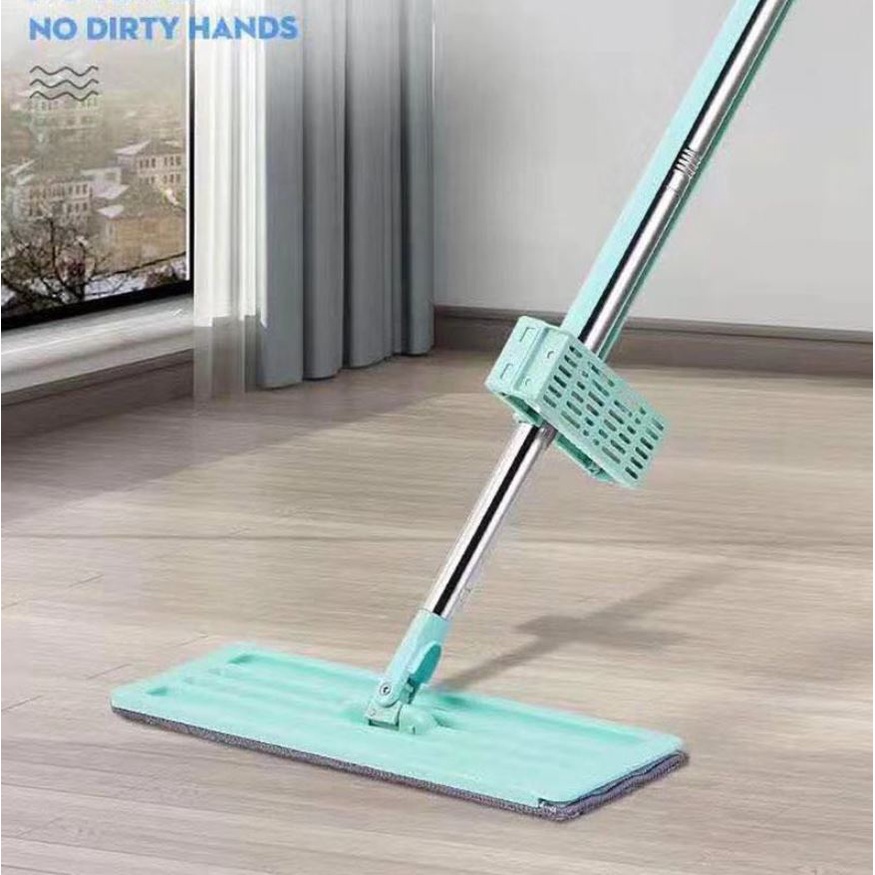 Mop 360 Rotation Flat Mop Microfiber Squeeze Mop Floor Clean Automatic Dehydration Hand Free ...
