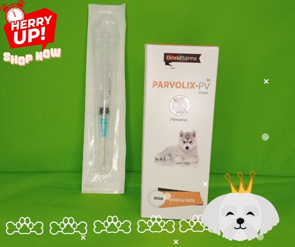Parvolix Pv For Treatment Of Parvo Virus In Dogs And Cats 100ML with ...
