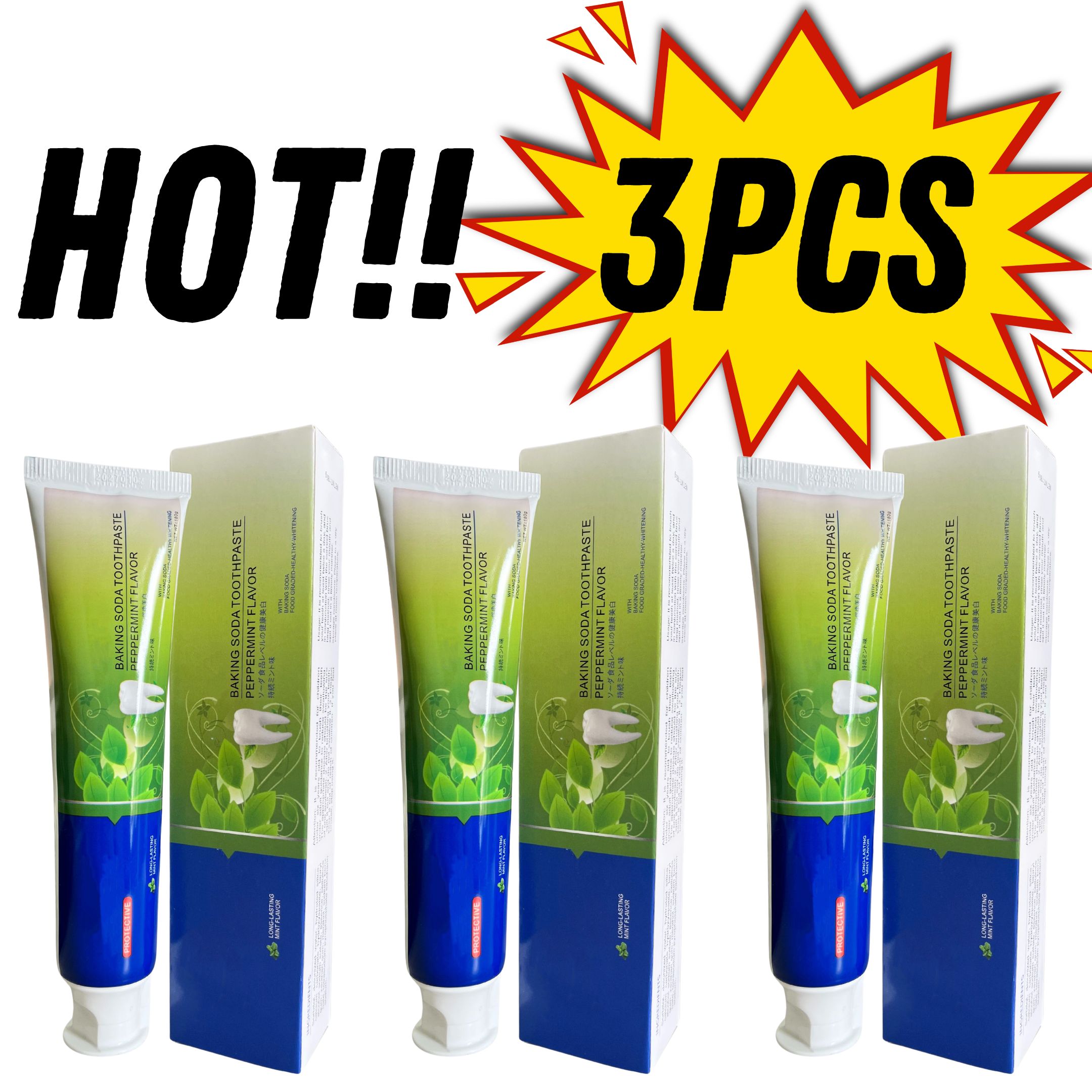 KKJJ [BUY 1 TAKE 1] Baking Soda Mint Toothpaste Whitening Peppermint ...