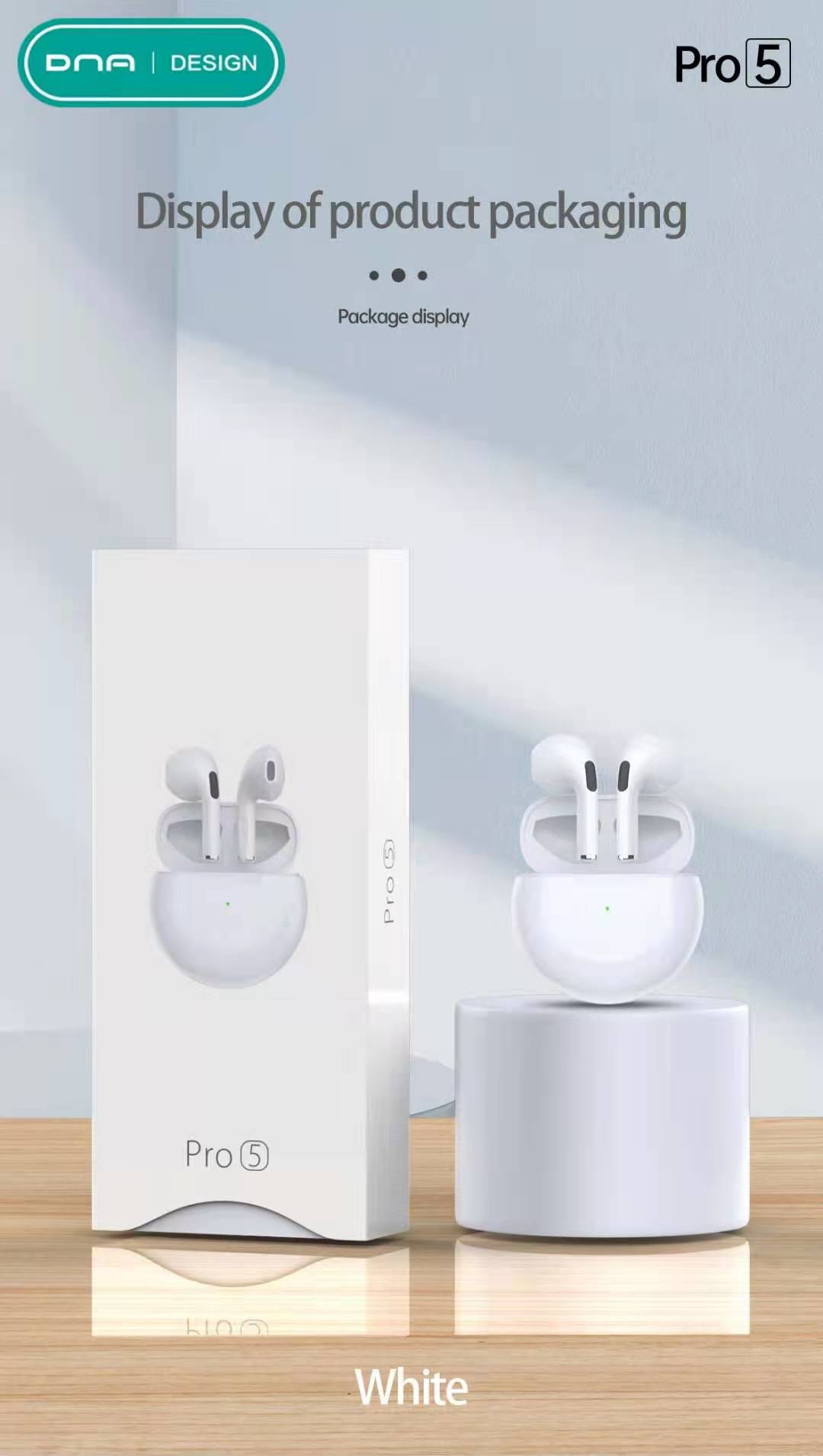 NEW Mini Air Pro 5 Tws Headphones Bluetooth Earphone Gaming Headset ...