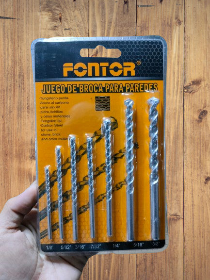 Fontor Drill Bit Set For Wood, Metal and Brick | Lazada PH